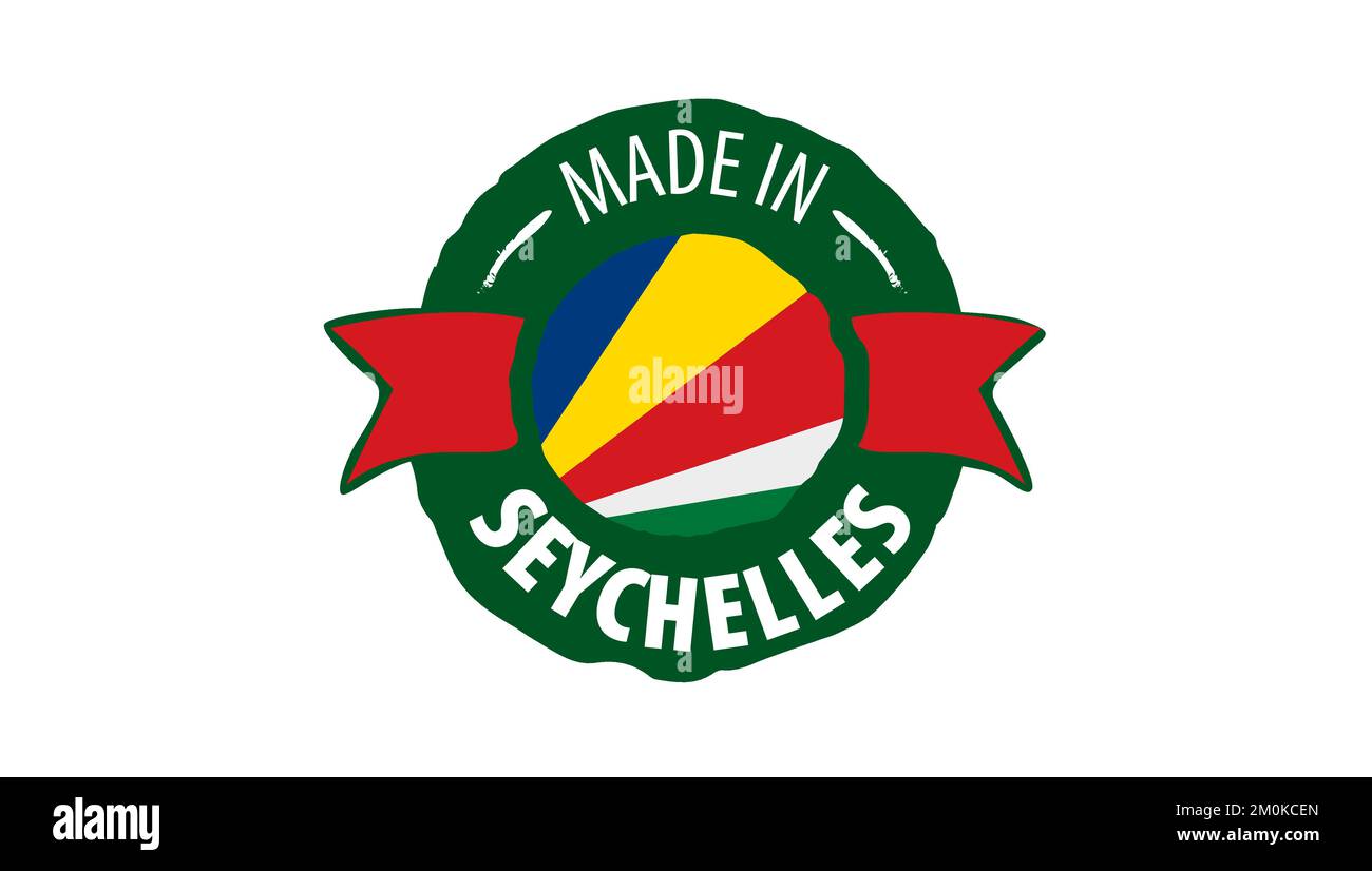 Seychelles flag, vector illustration on a white background Stock Vector ...