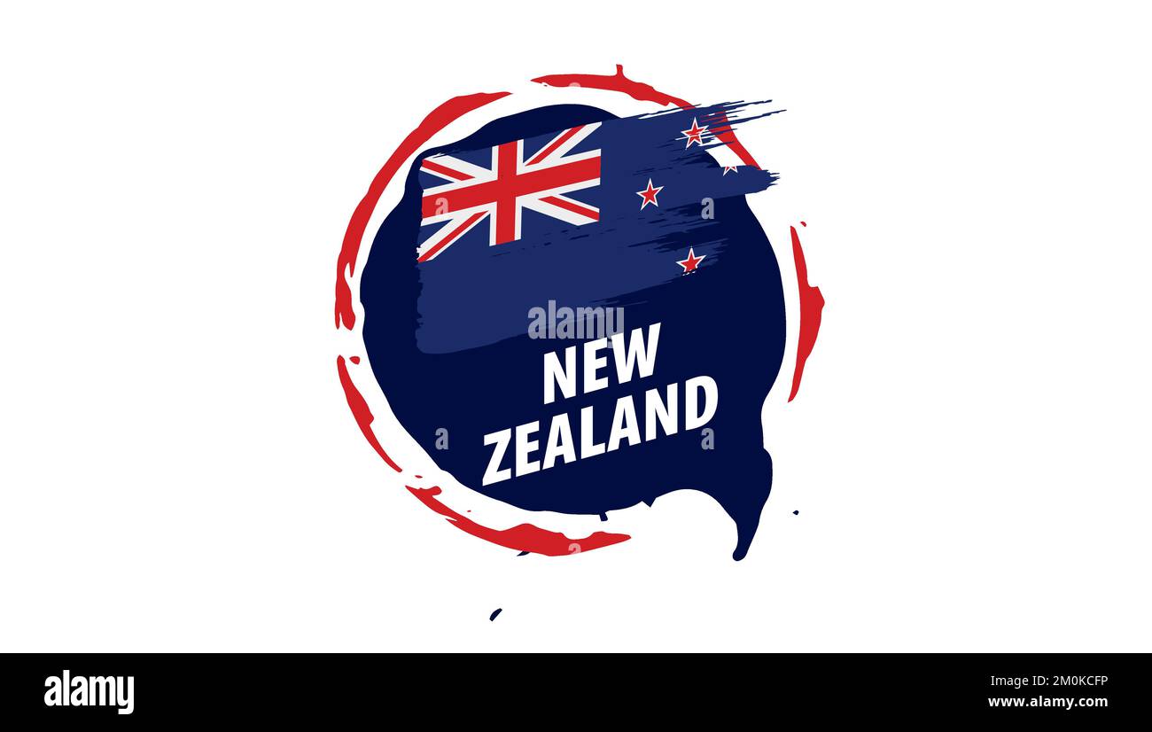New Zealand flag, vector illustration on a white background Stock Vector Image & Art - Alamy
