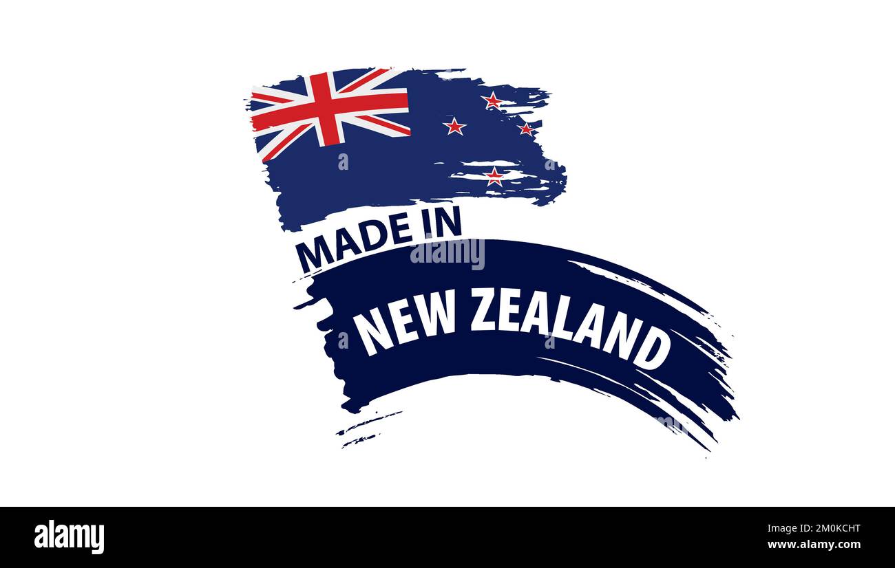New Zealand flag, vector illustration on a white background Stock Vector Image & Art - Alamy