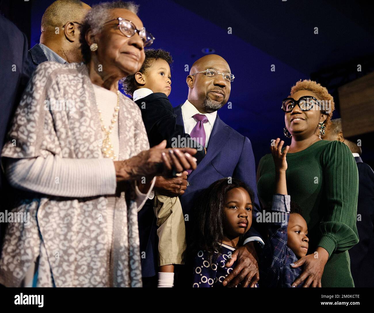 Atlanta, Georgia, USA. 6th Dec, 2022. Senator Raphael Warnock with ...