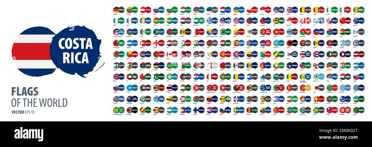 A set of vector icons with flags of countries Stock Vector Image & Art ...