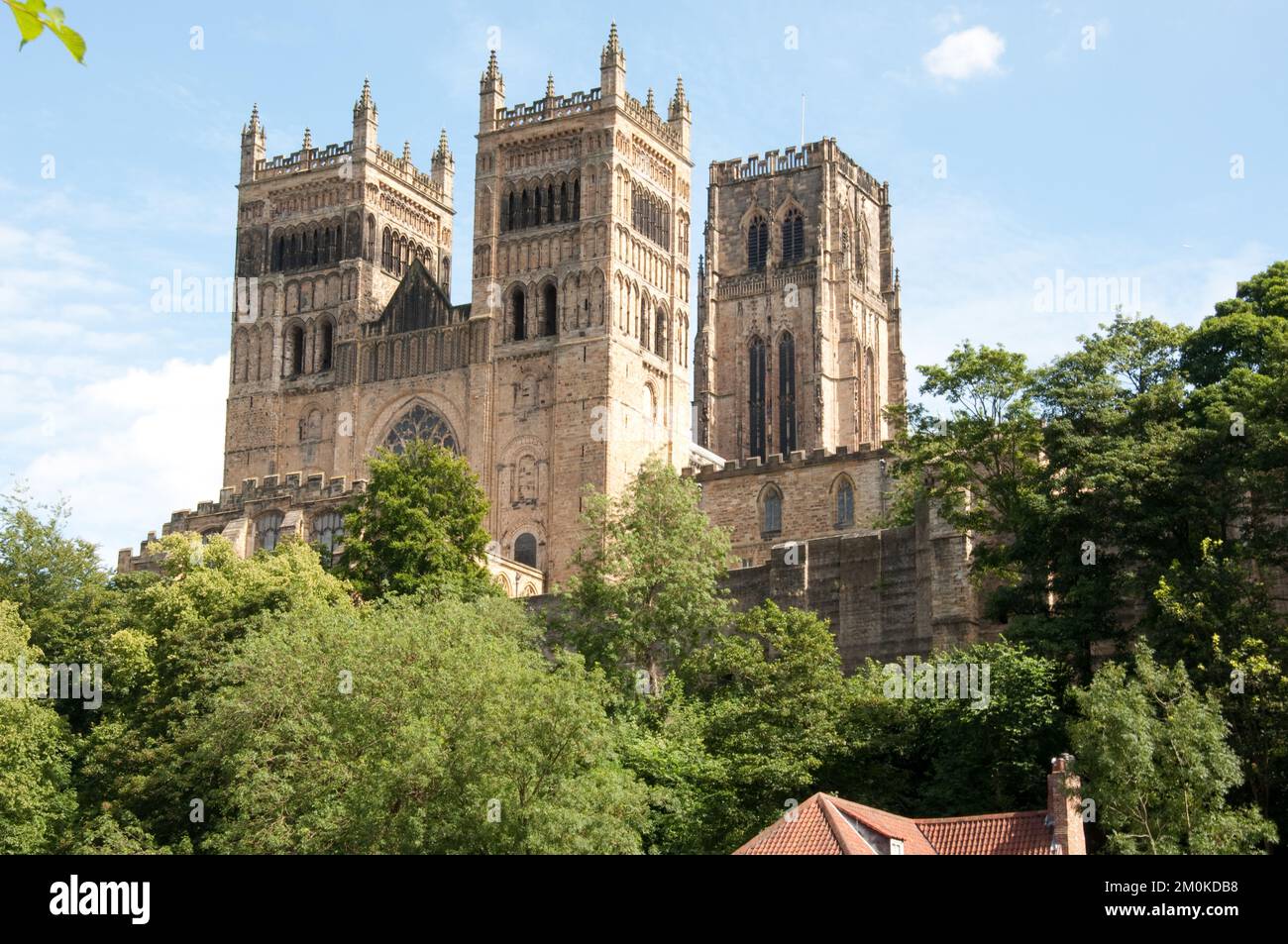 Durham Cathedral (Facade), Durham, Co Durham, Tyne and Wear, UK. Durham ...