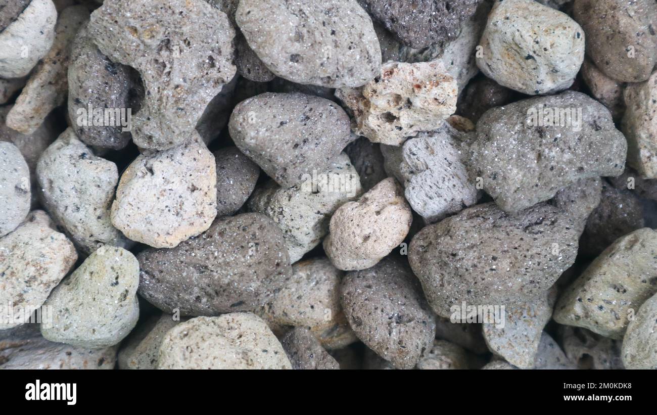 Detailed surface texture of piles of pumice as background Stock Photo ...