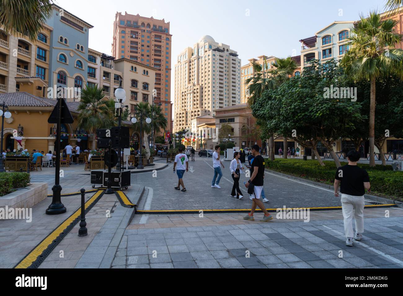 Medina Centrale in The Pearl District Doha, Qatar Stock Photo - Alamy