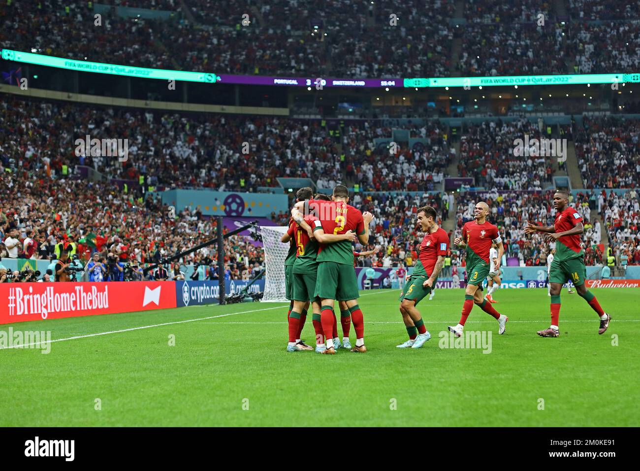 Lusail Stadium, Qatar. 6th Dec, 2022. FIFA World Cup, final 16 stage, Portugal versus ...