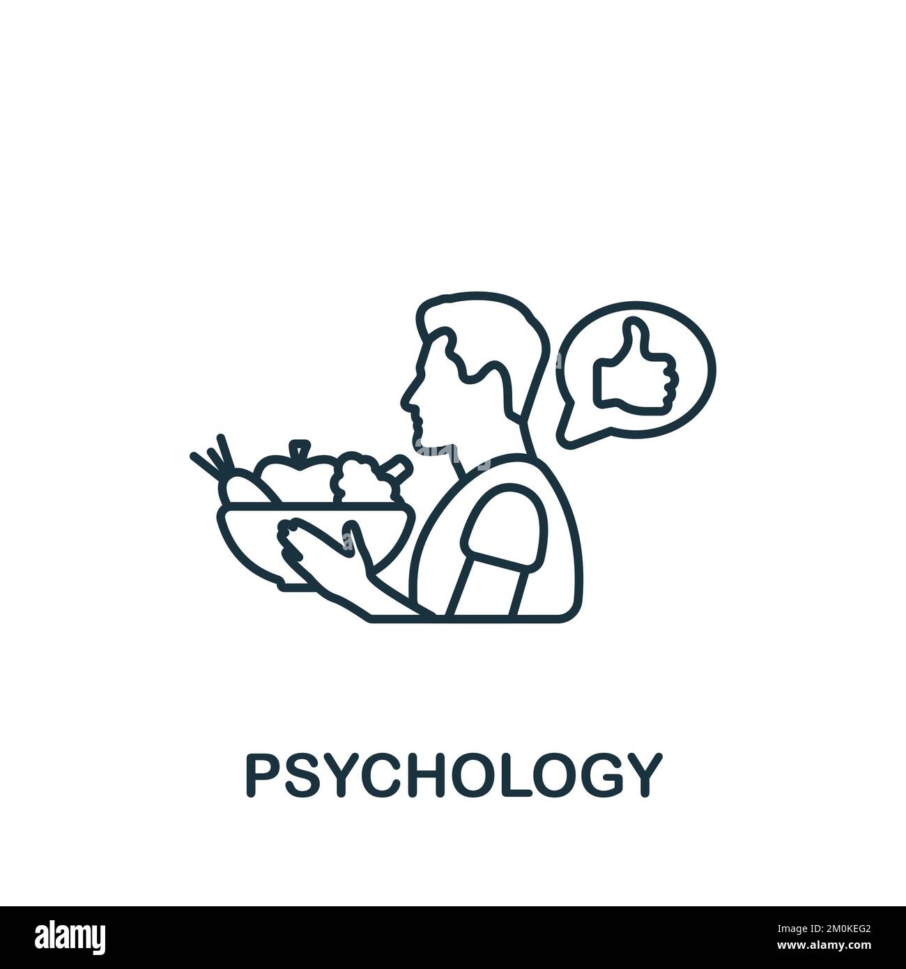 Psychology icon. Monochrome simple Detox Diet icon for templates, web ...