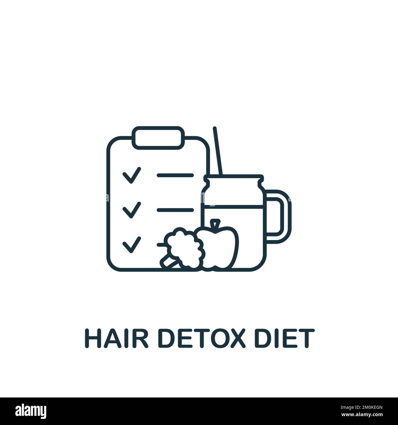 Detox Diet icon. Monochrome simple Detox Diet icon for templates, web ...