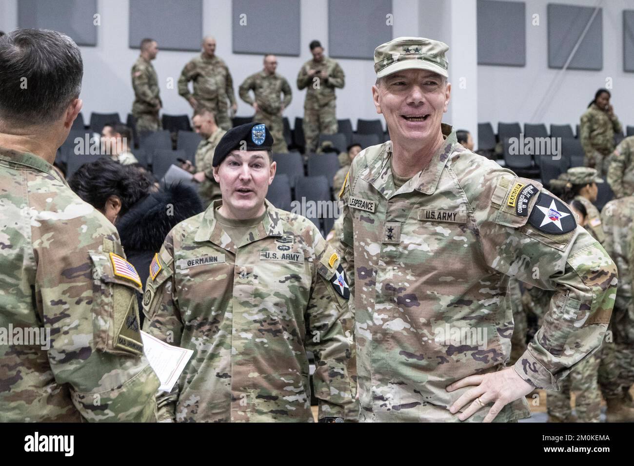 07th Dec, 2022. U.S. soldiers as rotation unit U.S. Maj. Gen. David ...