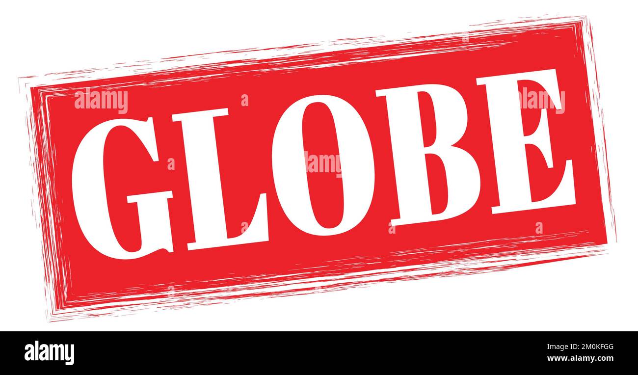 Globe red logo hi-res stock photography and images - Alamy