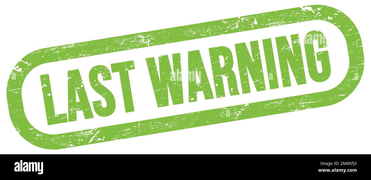 Last warning stamp hi-res stock photography and images - Alamy