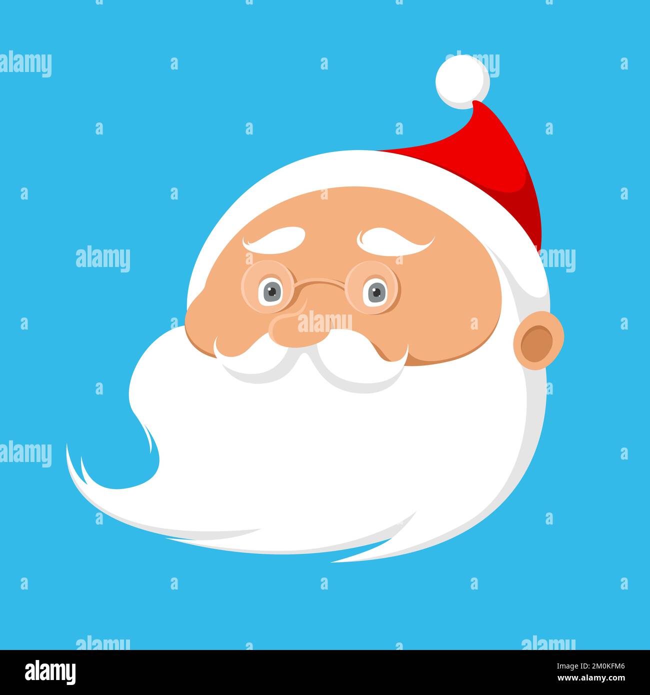 Cartoon santa face hi-res stock photography and images - Alamy