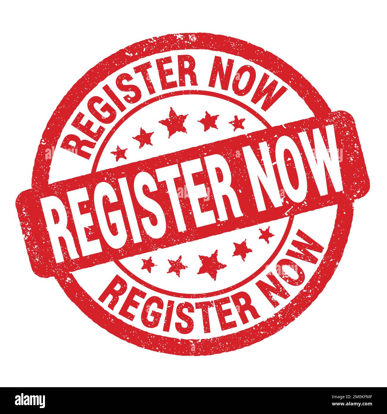 REGISTER NOW text written on red grungy stamp sign Stock Photo - Alamy