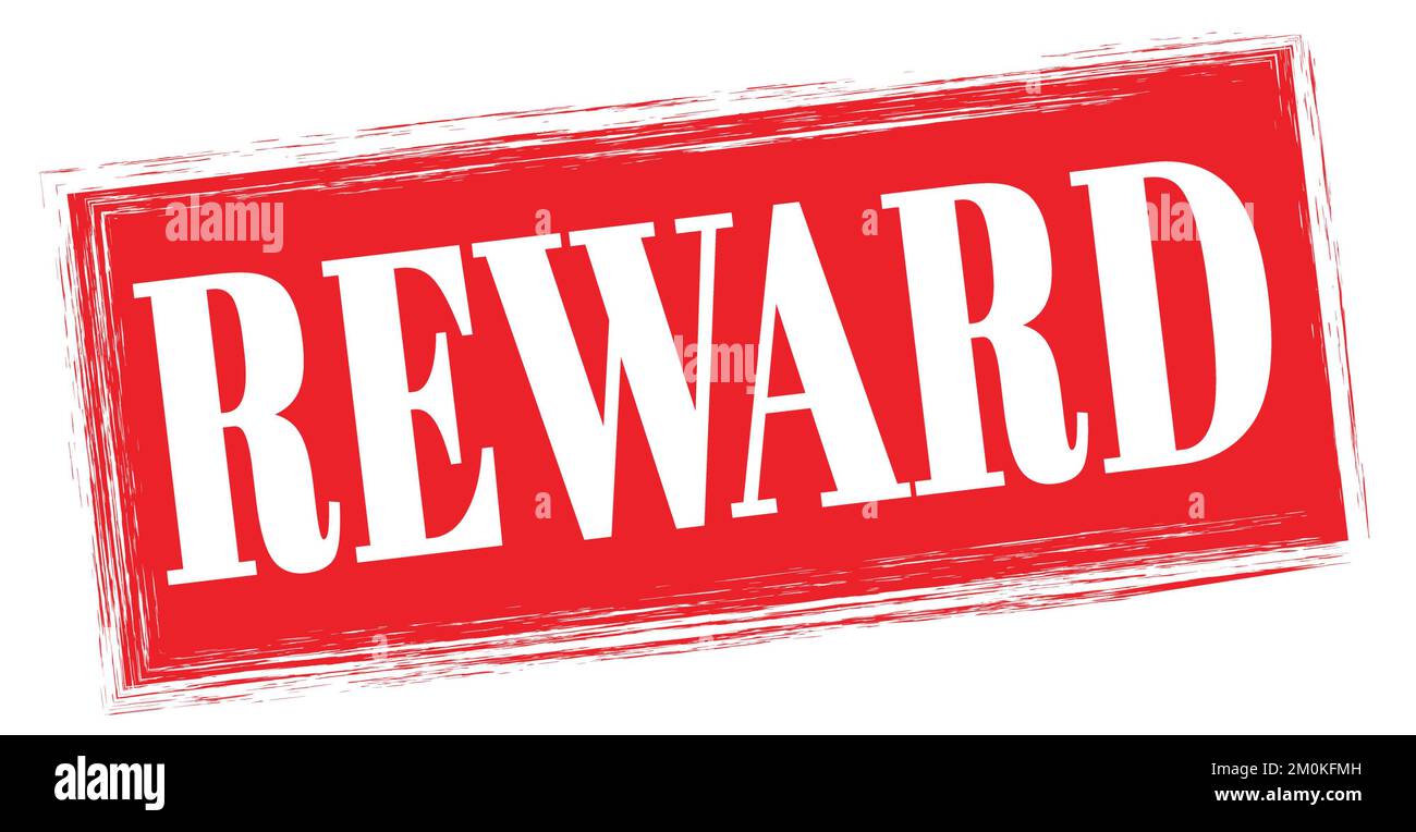 Reward text on red hi-res stock photography and images - Alamy