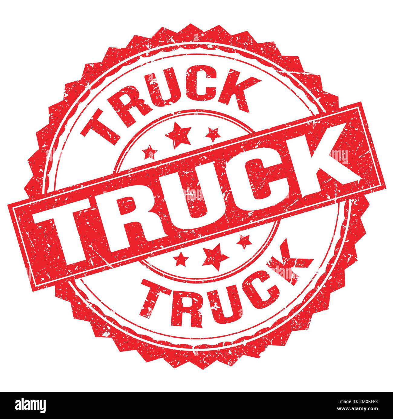 TRUCK text written on red round stamp sign Stock Photo - Alamy
