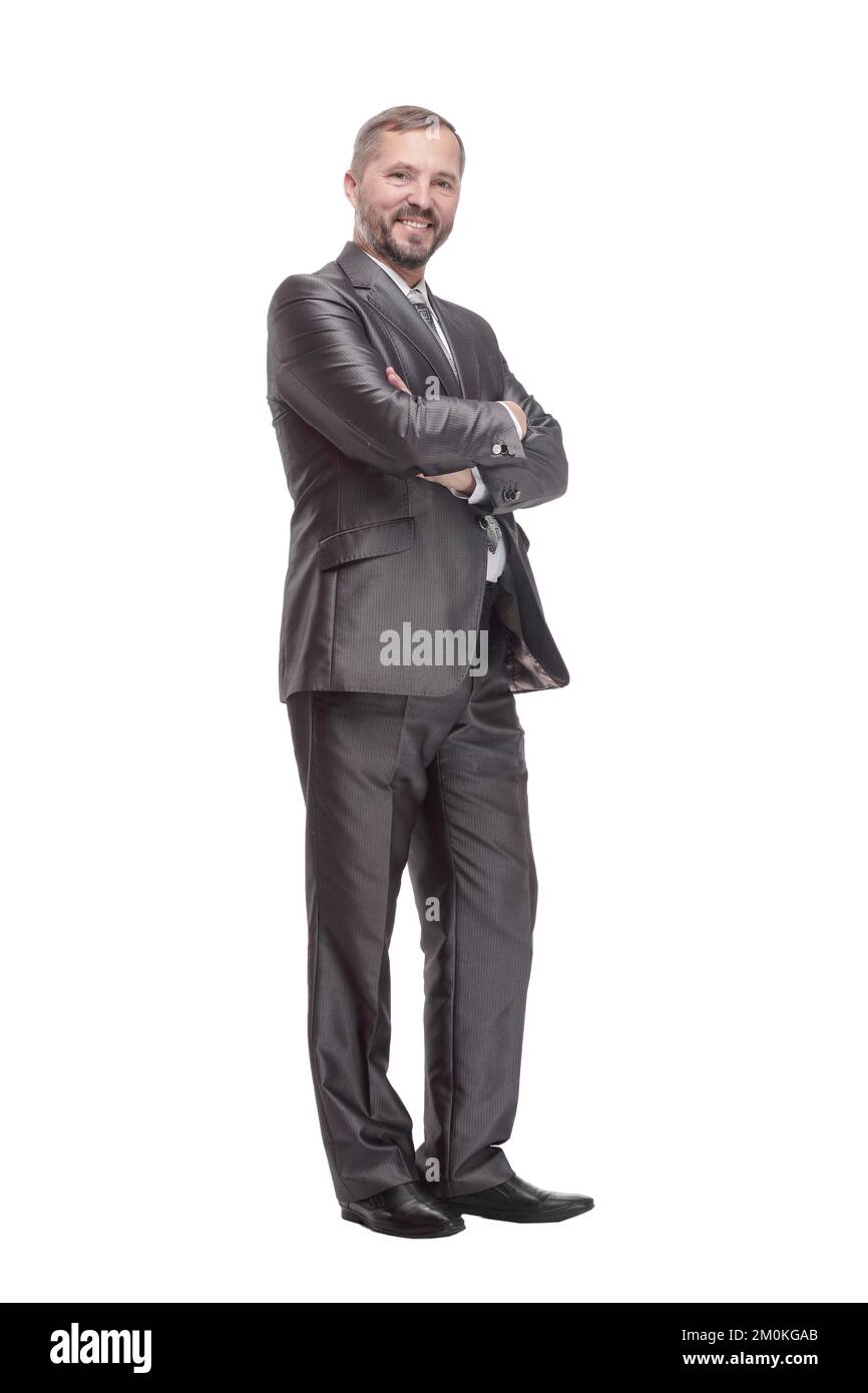 handsome business man. isolated on a white background Stock Photo - Alamy