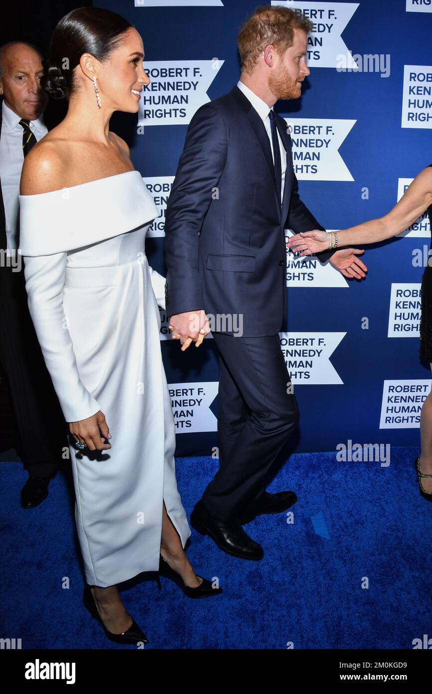 The Duke and Duchess of Sussex arrive at the Robert F. Kennedy Human ...
