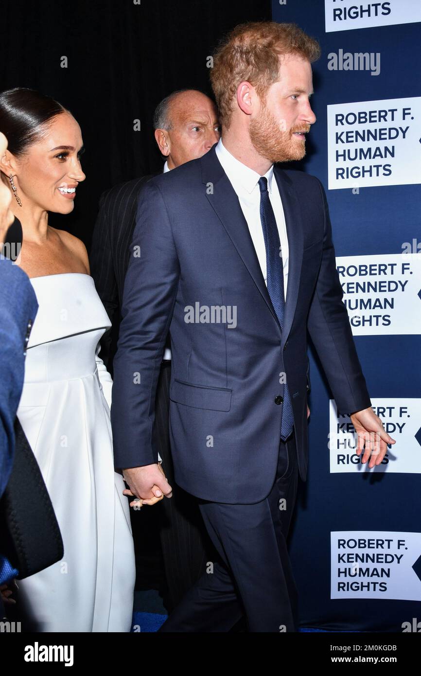 The Duke and Duchess of Sussex arrive at the Robert F. Kennedy Human ...