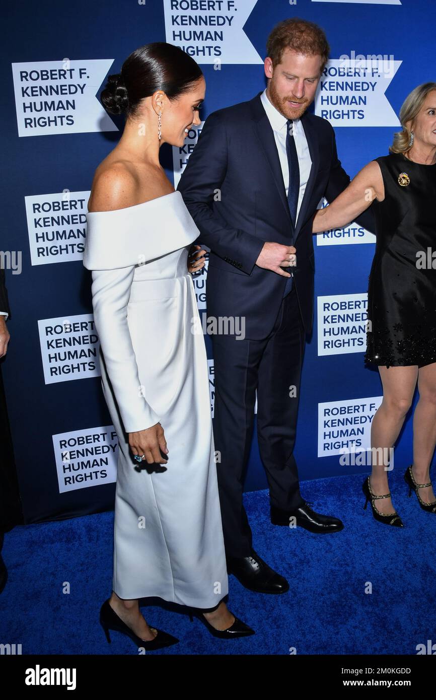 The Duke and Duchess of Sussex arrive at the Robert F. Kennedy Human ...