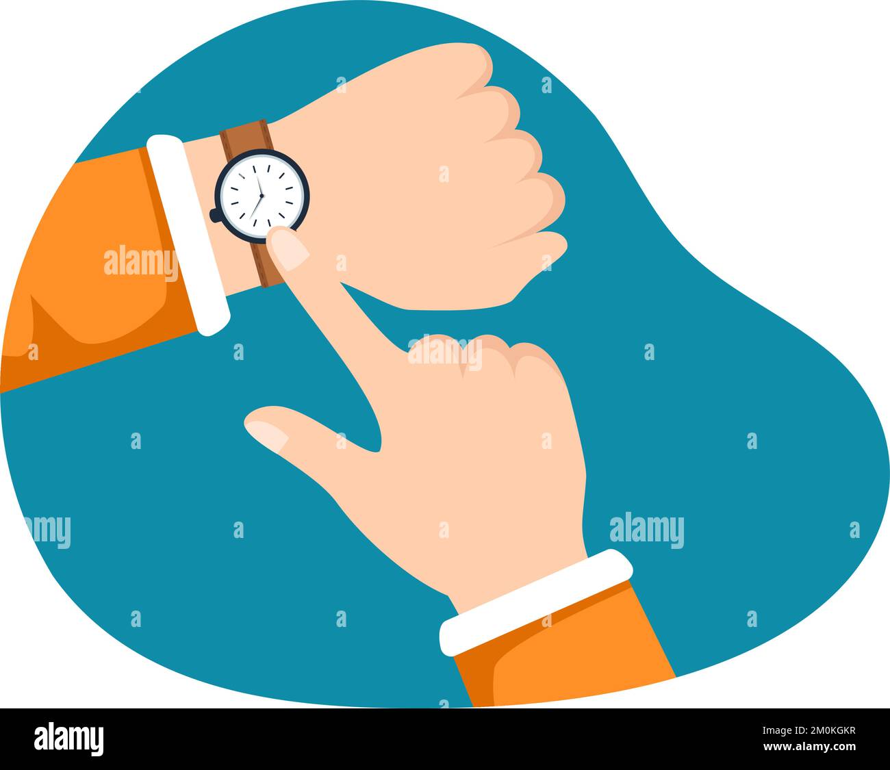 Watches Store with Various Models, Analog and Digital in Flat Cartoon ...