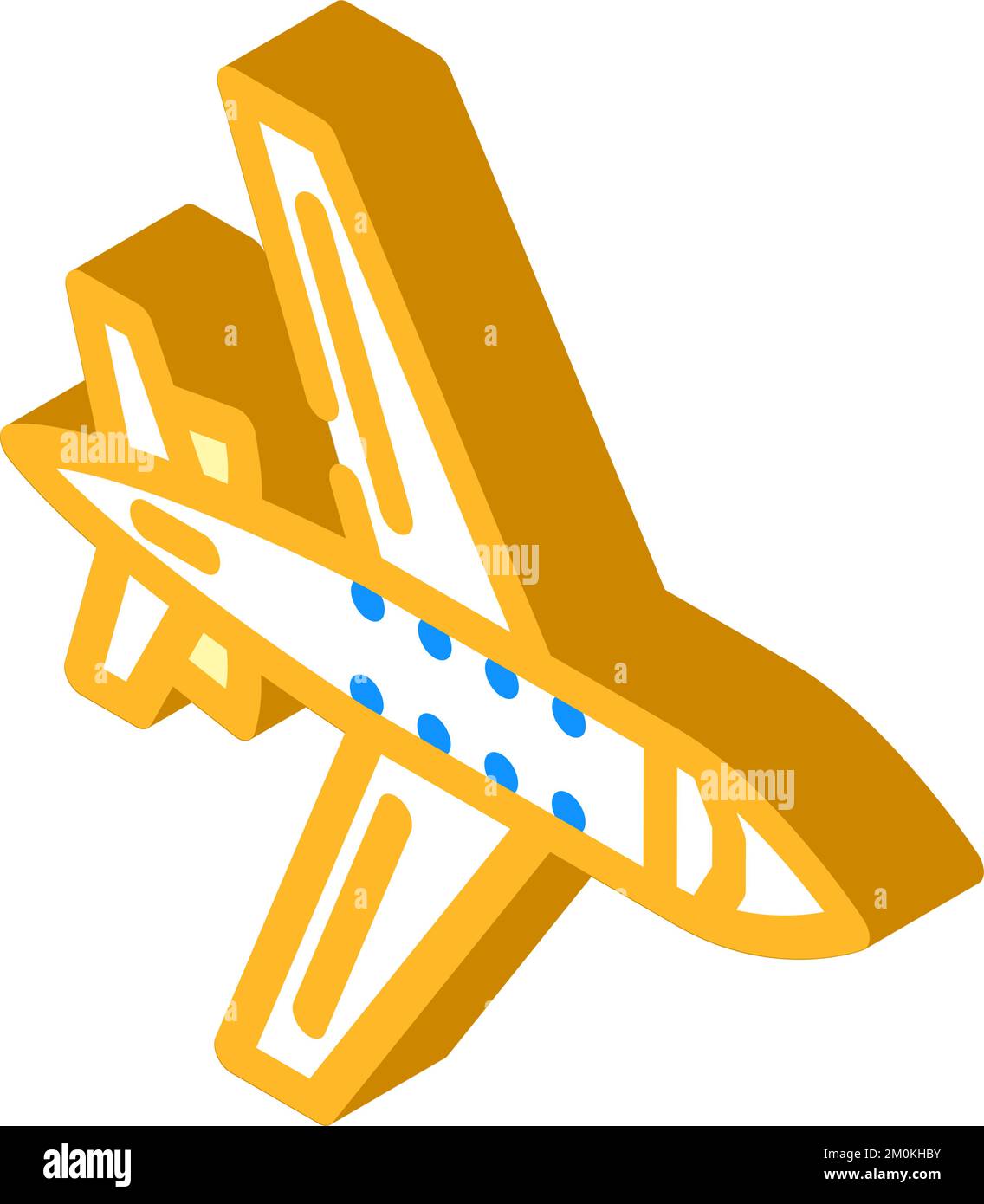 Business Jet Airplane Aircraft Isometric Icon Vector Illustration Stock