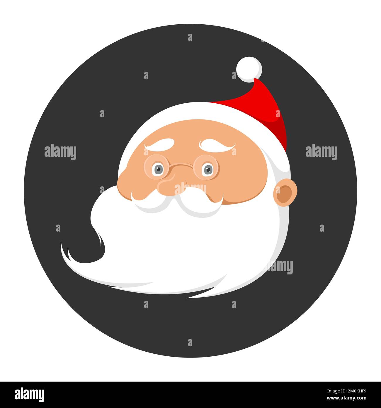 Santa Claus avatar. Vector illustration Stock Vector Image & Art - Alamy