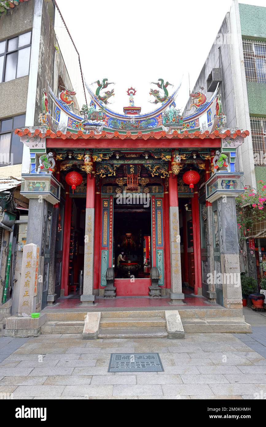 Kaiji Martial Temple (Guan Di Gang Temple) in Tainan, Taiwan Stock ...