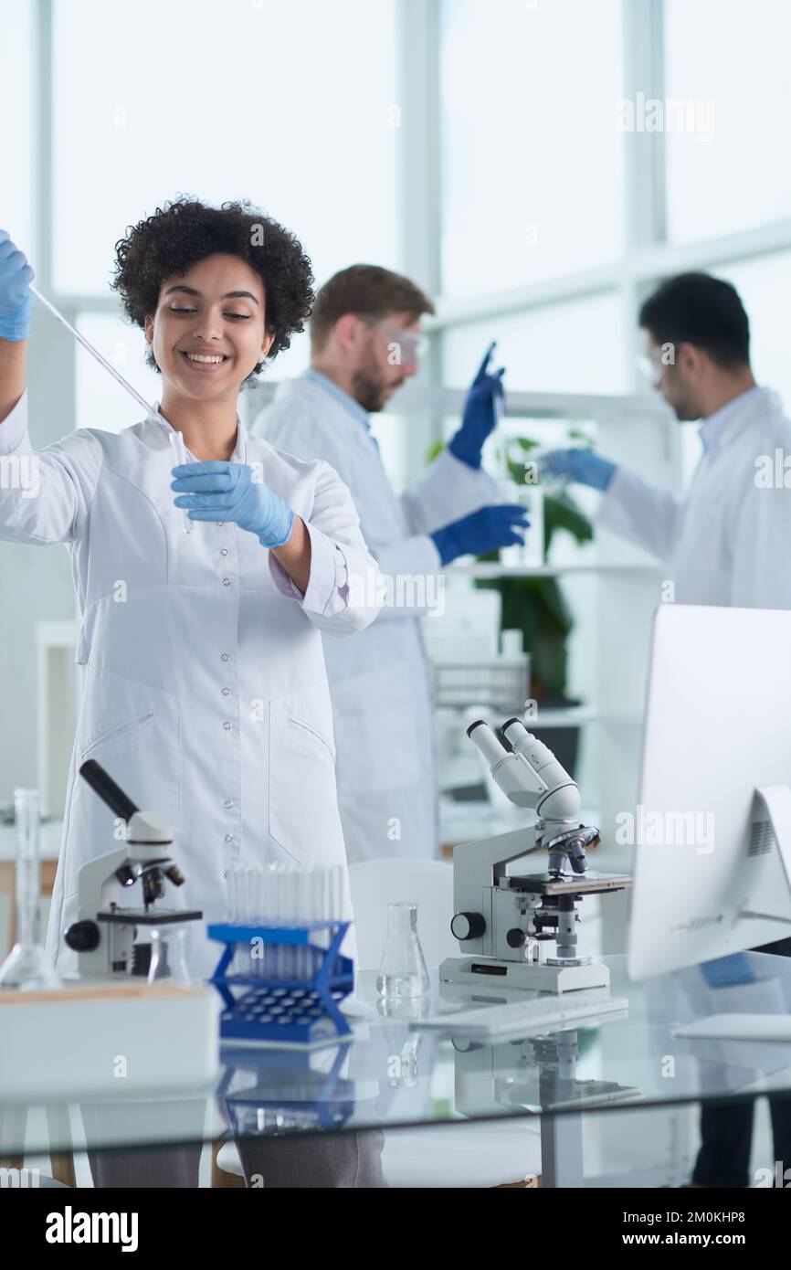Team of Medical Research Scientists Working on Generation Experimental ...
