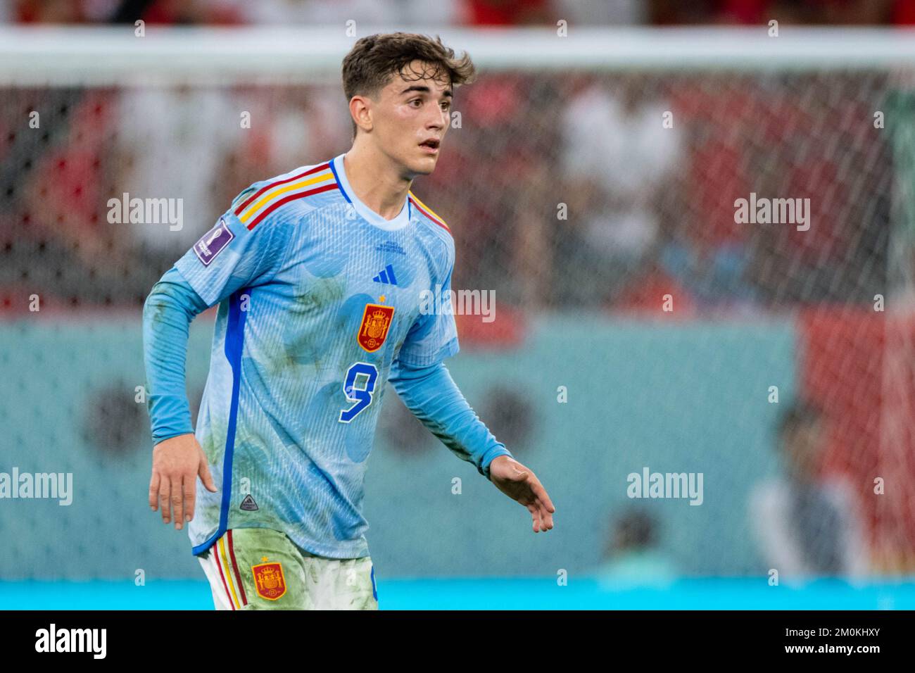 GAVI of Spain during the FIFA World Cup Qatar 2022 Round of 16 match ...