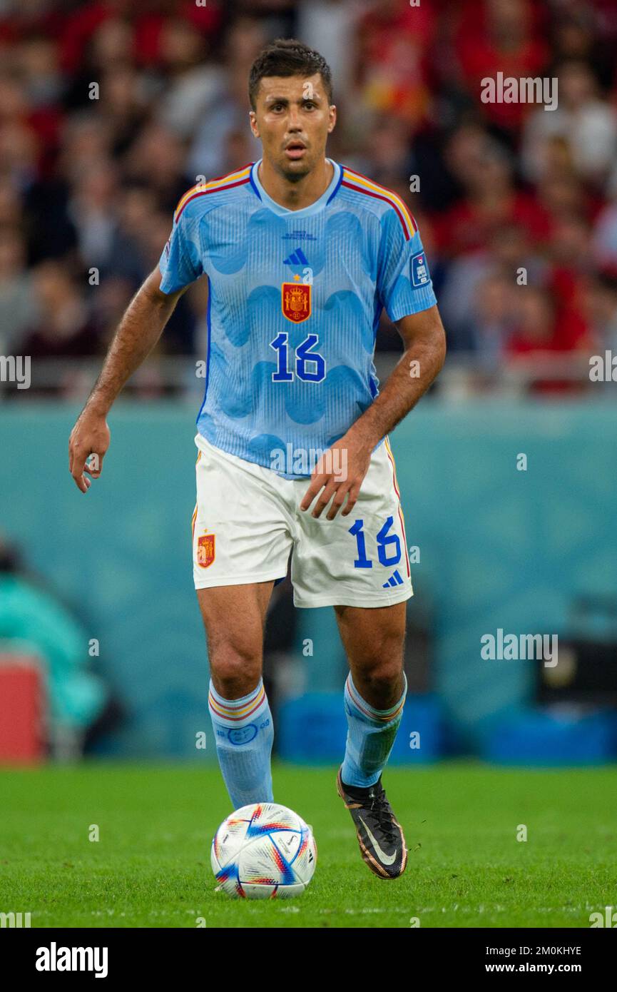 RODRI of Spain during the FIFA World Cup Qatar 2022 Round of 16 match ...