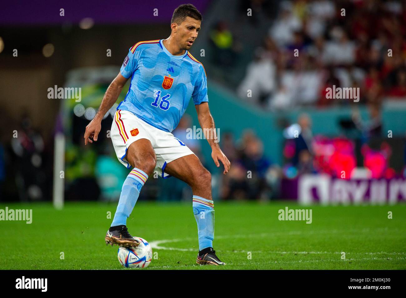 RODRI of Spain during the FIFA World Cup Qatar 2022 Round of 16 match ...
