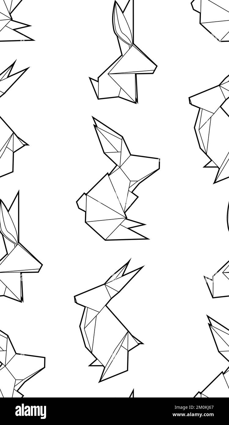 Origami Rabbit Tattoos