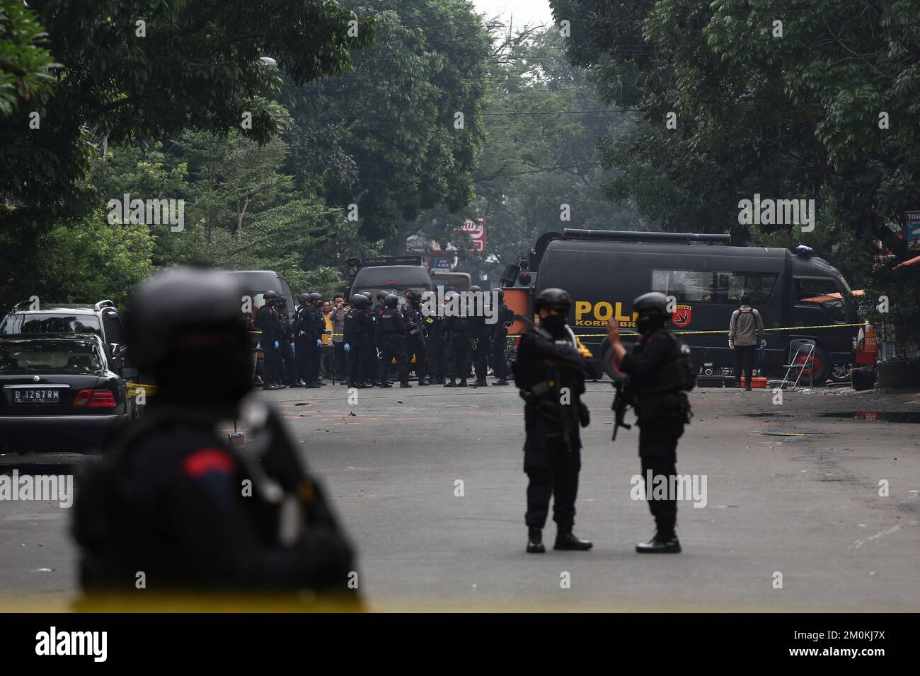Bandung, West Java, Indonesia. 7th Dec, 2022. Indonesian police ...