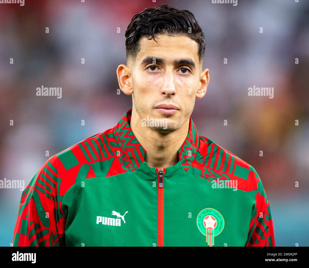 Doha, Qatar. 06th Dec, 2022. Nayef Aguerd of Morocco during the FIFA ...