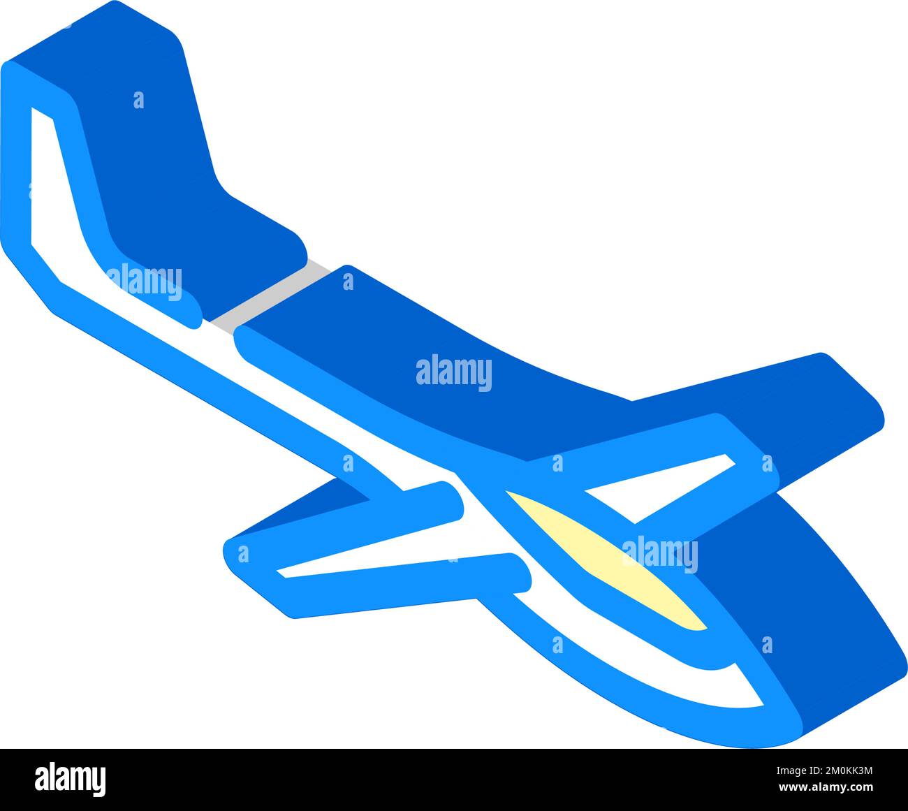 glider airplane aircraft isometric icon vector illustration Stock ...