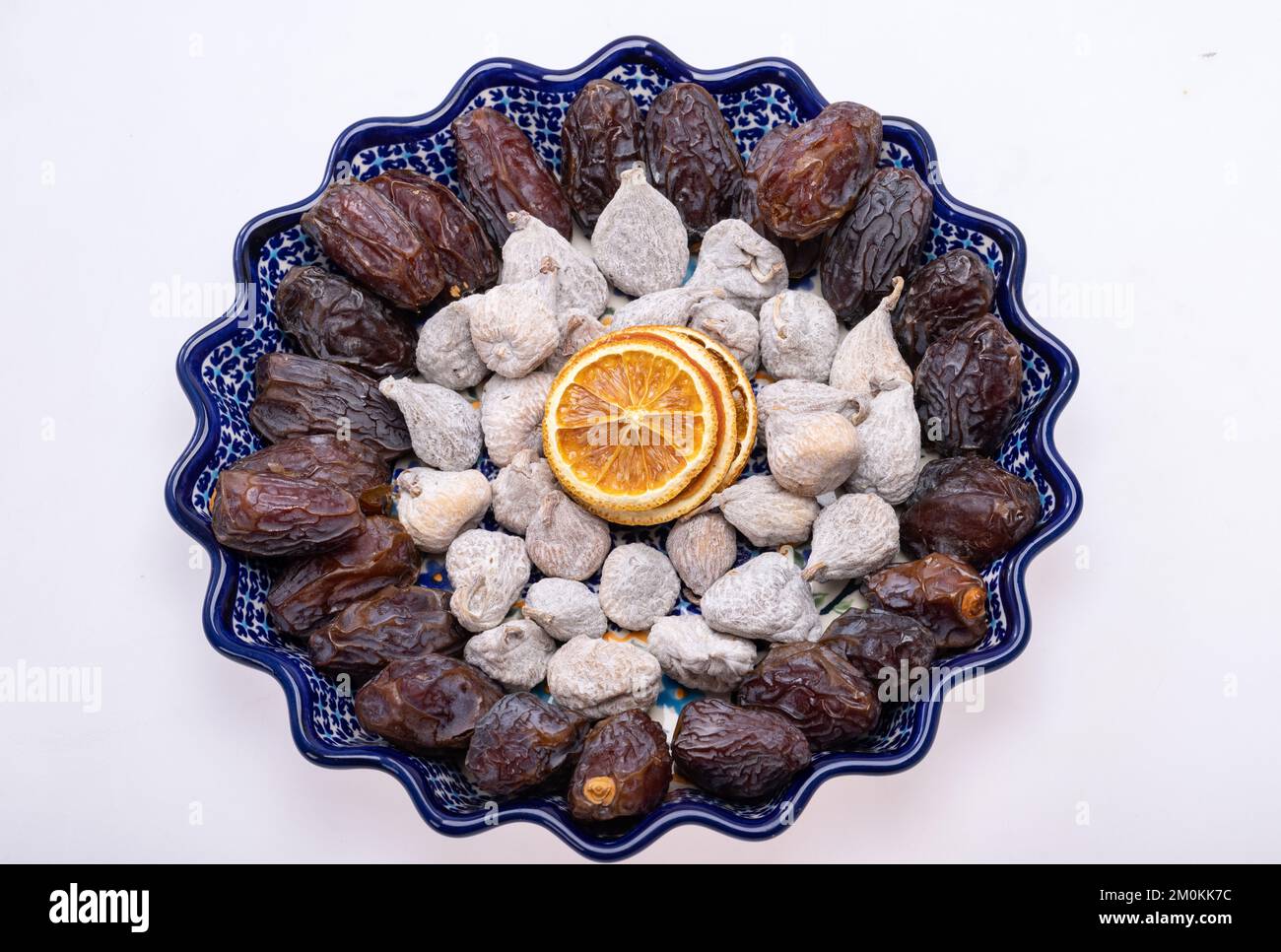 dried orange slices, figs sprinkled with rice flour and medjoul jumbo ...