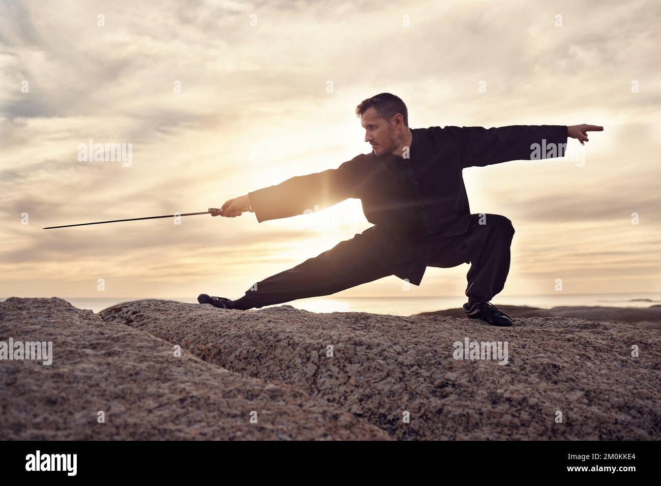 Exercise with sword hi-res stock photography and images - Alamy