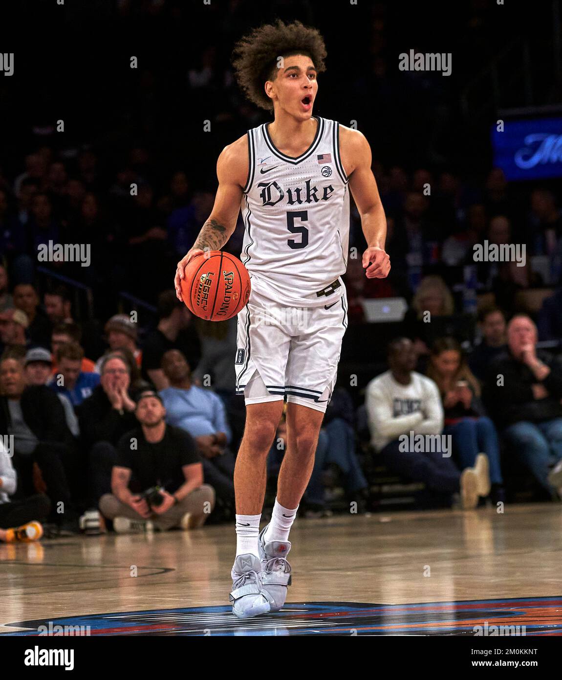 New York City, US, Dec 6, 2022. Duke Blue Devils guard Tyrese Proctor ...