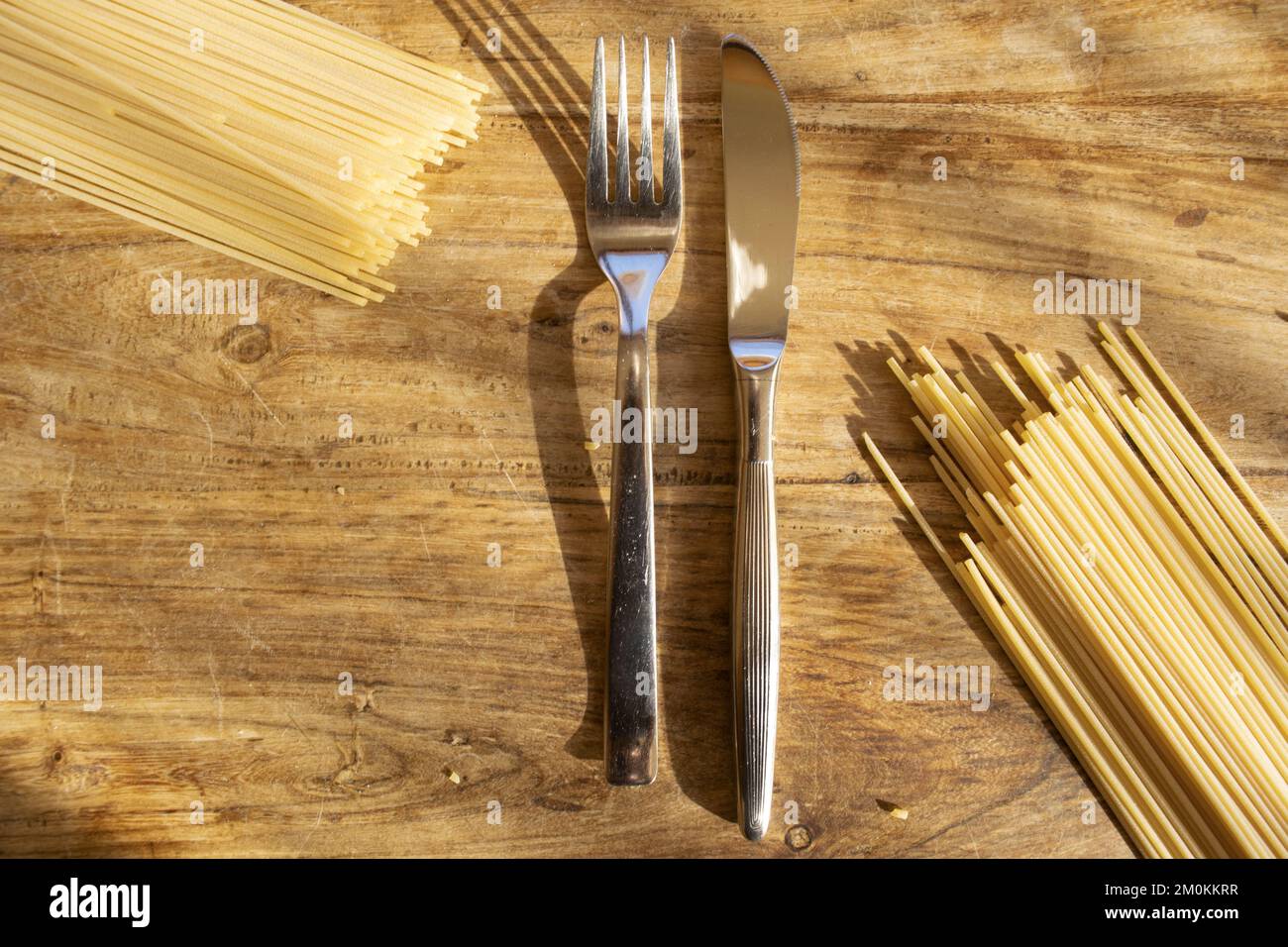 Top view fork spaghetti hi-res stock photography and images - Alamy