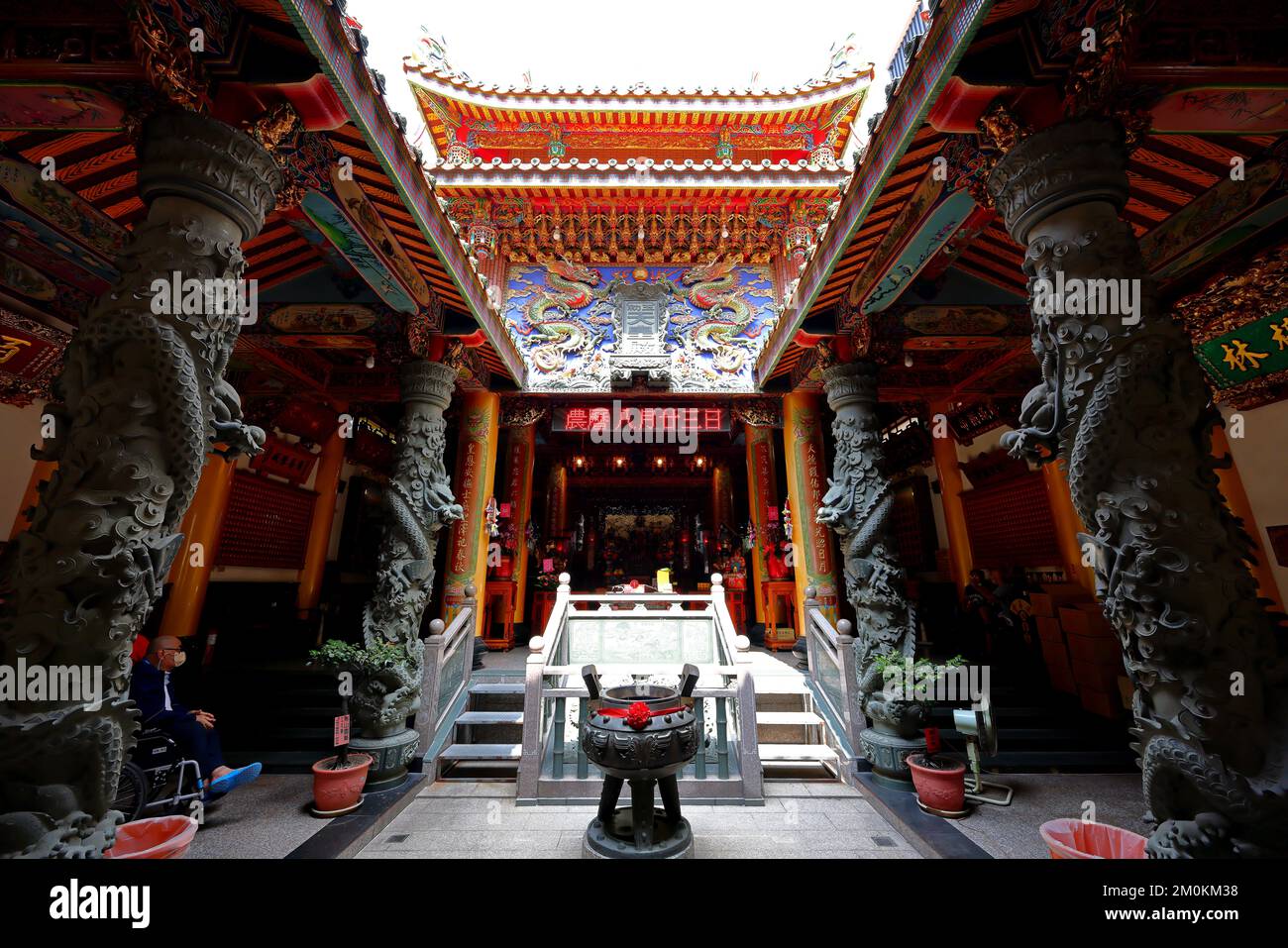 Temple Religious institution, place of worship in Tainan, Taiwan Stock ...