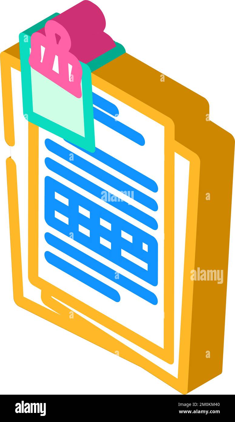 data folder isometric icon vector illustration Stock Vector Image & Art ...