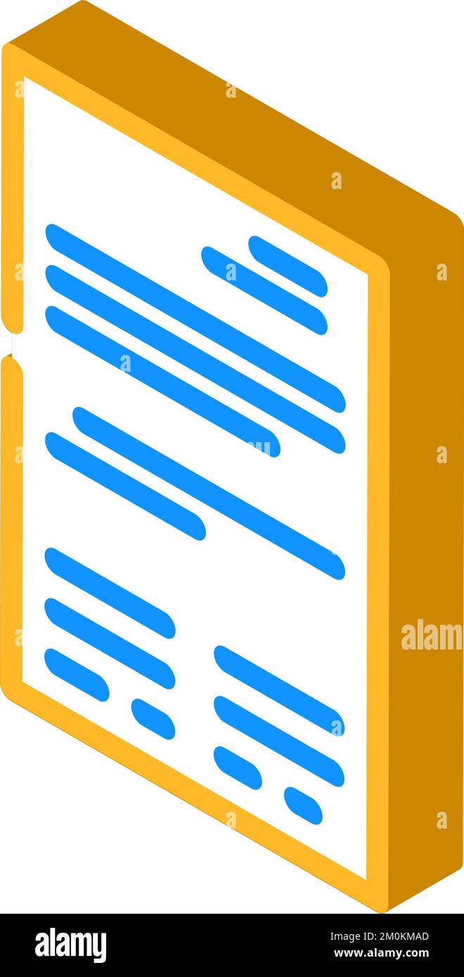 business folder isometric icon vector illustration Stock Vector Image ...