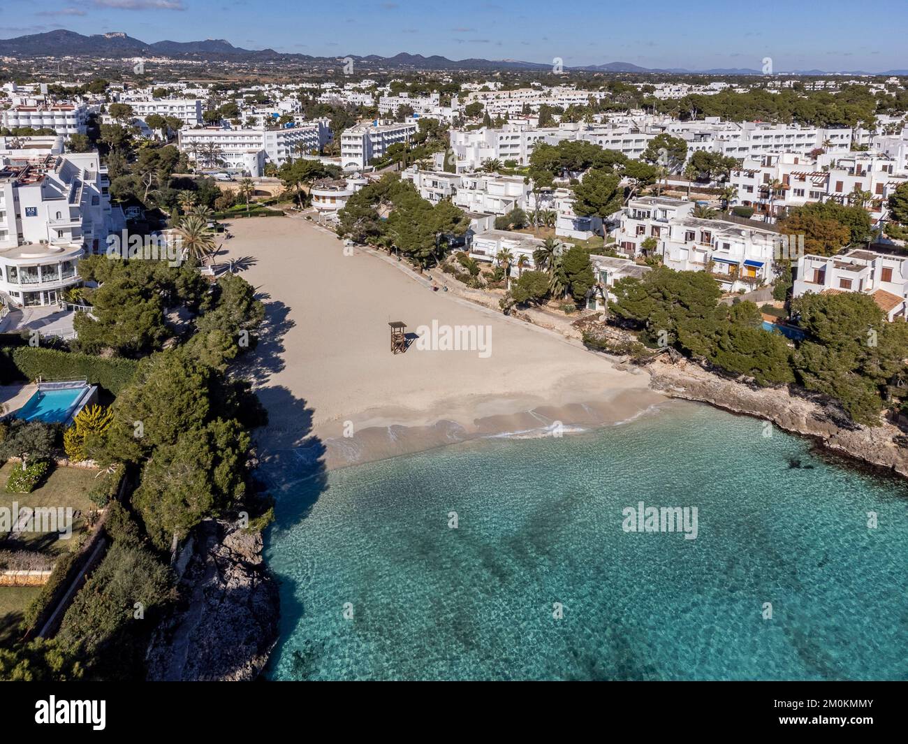 cala Gran, Cala d'Or, Santanyi, Mallorca, Balearic Islands, Spain Stock ...