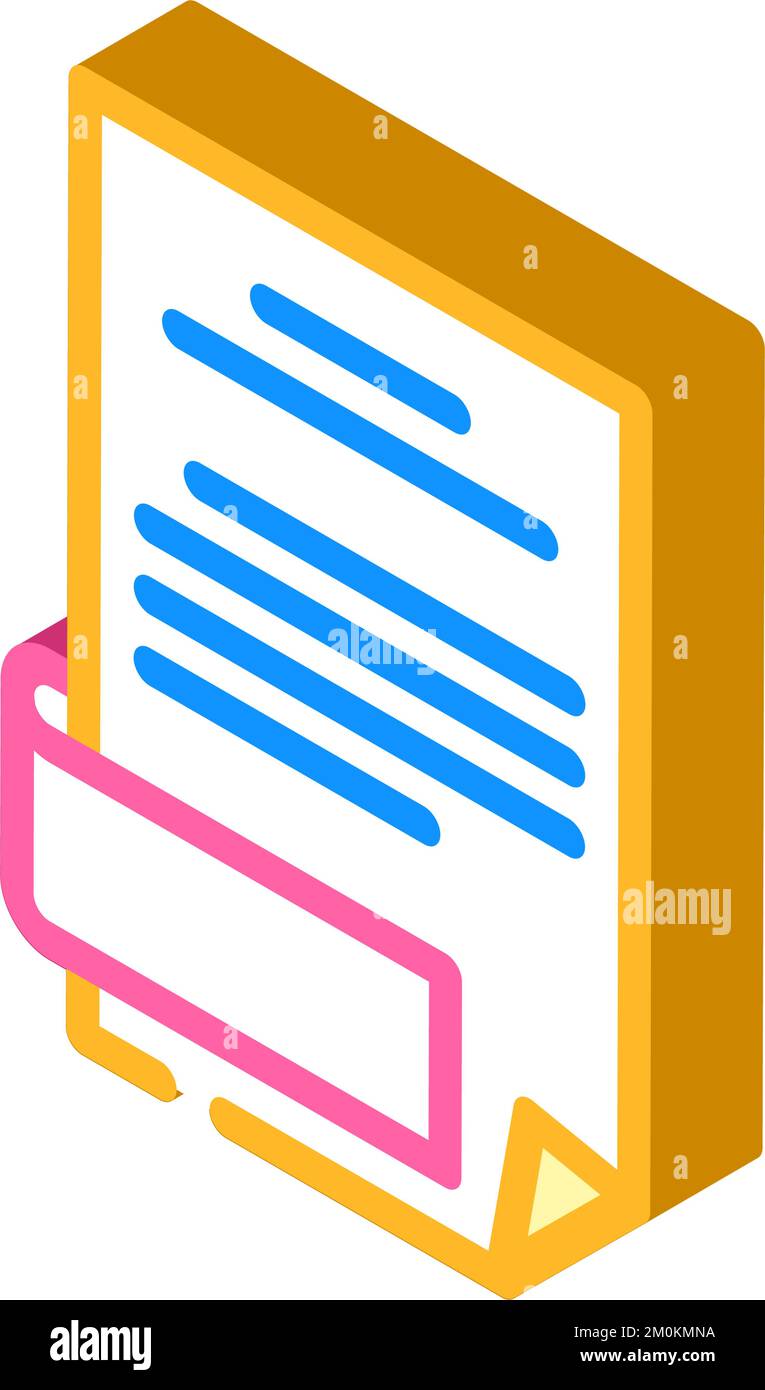 open folder isometric icon vector illustration Stock Vector Image & Art ...