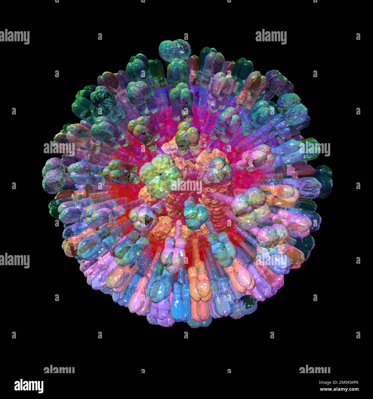 Influenza virus, illustration Stock Photo - Alamy