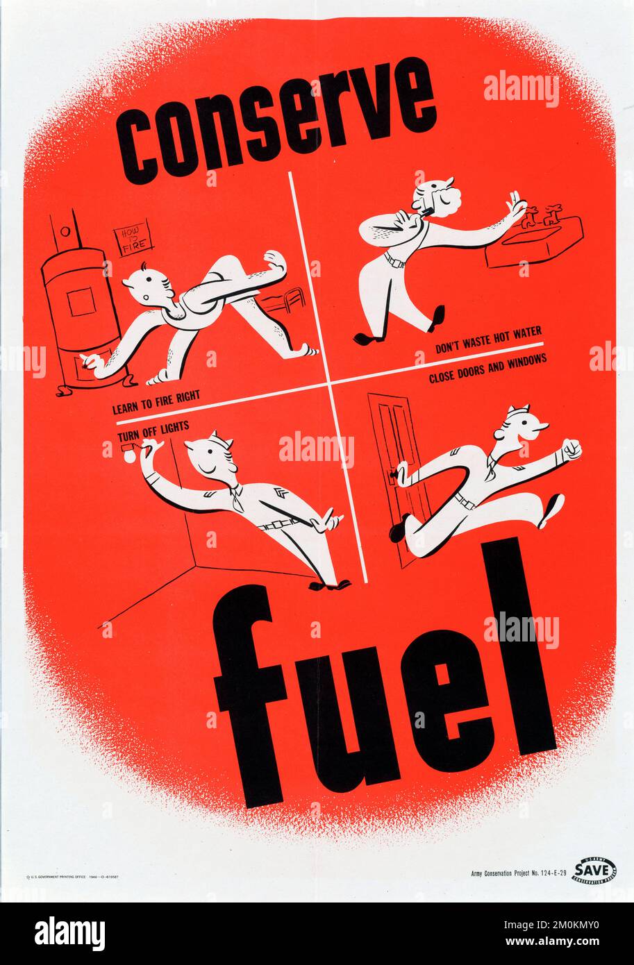 Conserve fuel, World War II poster Stock Photo - Alamy