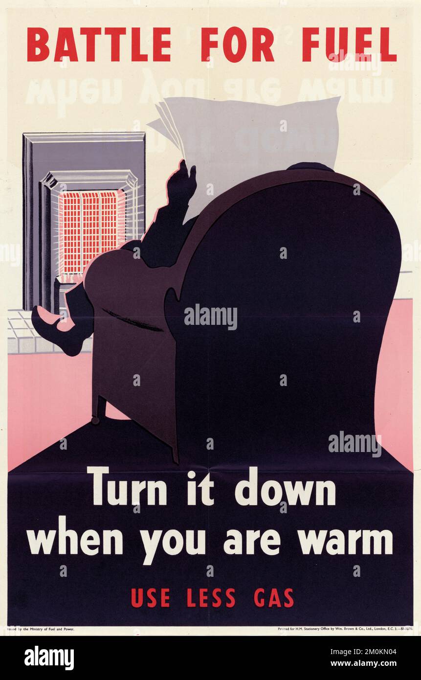 Battle for fuel, World War II poster Stock Photo - Alamy