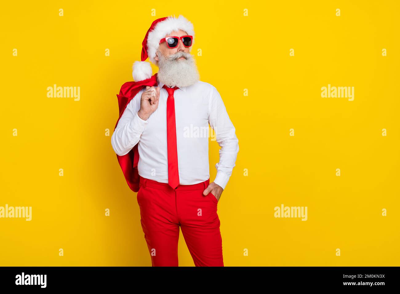 Photo of serious confident person hand hold blazer wear neat outfit ...