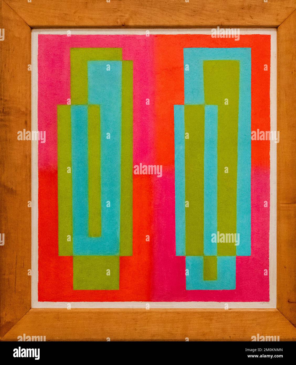 Josef Albers,Oscillating C, 1940 - 1945, oil on masonite, Valencia ...