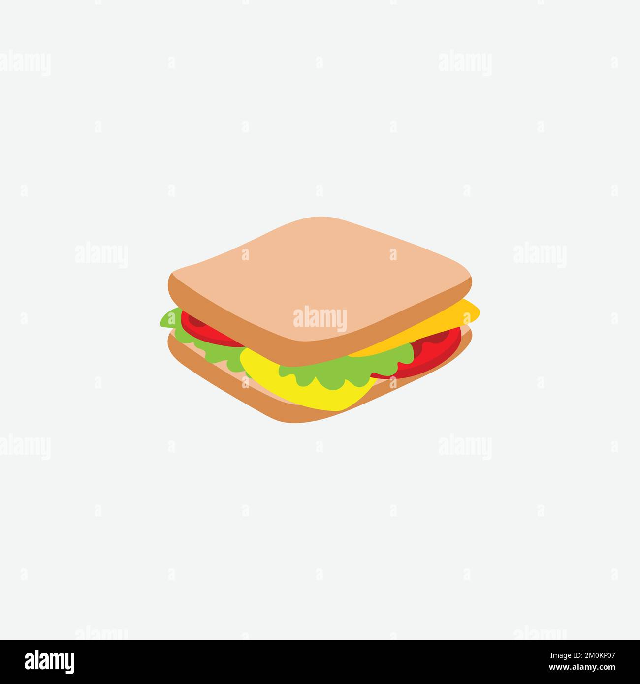 Sandwich Icon. Fast Food Concept, Cartoon of Sickle Vector Icon for Web ...