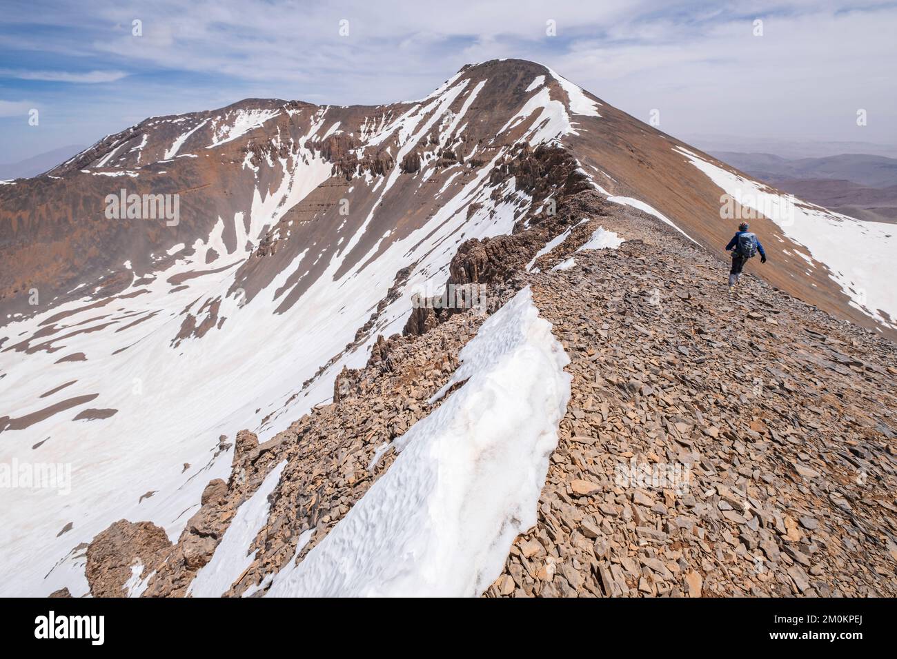 Ighil M'Goun, 4,071 meters, Atlas mountain range, morocco, africa Stock ...